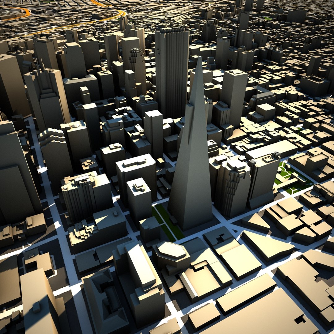 3d San Francisco Skyline