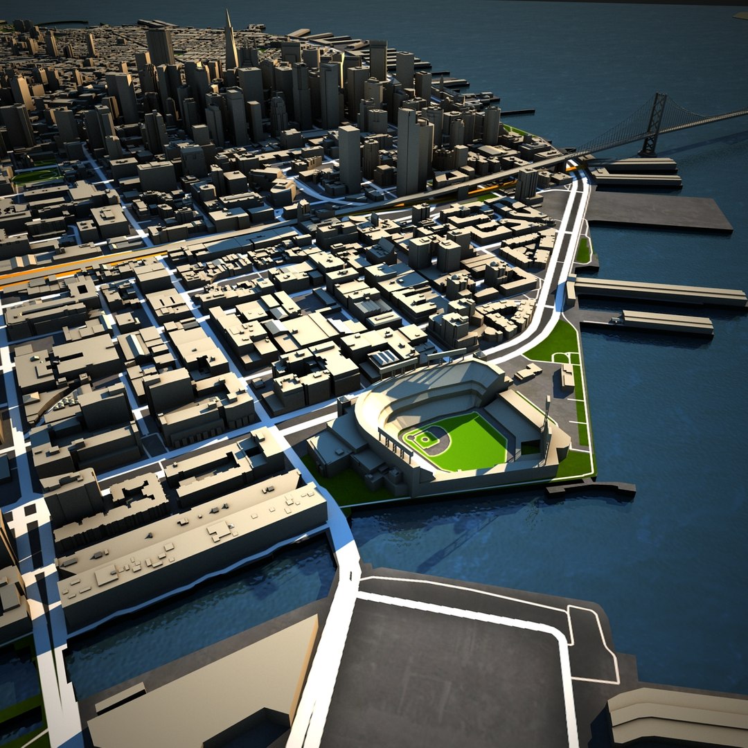 3d San Francisco Skyline