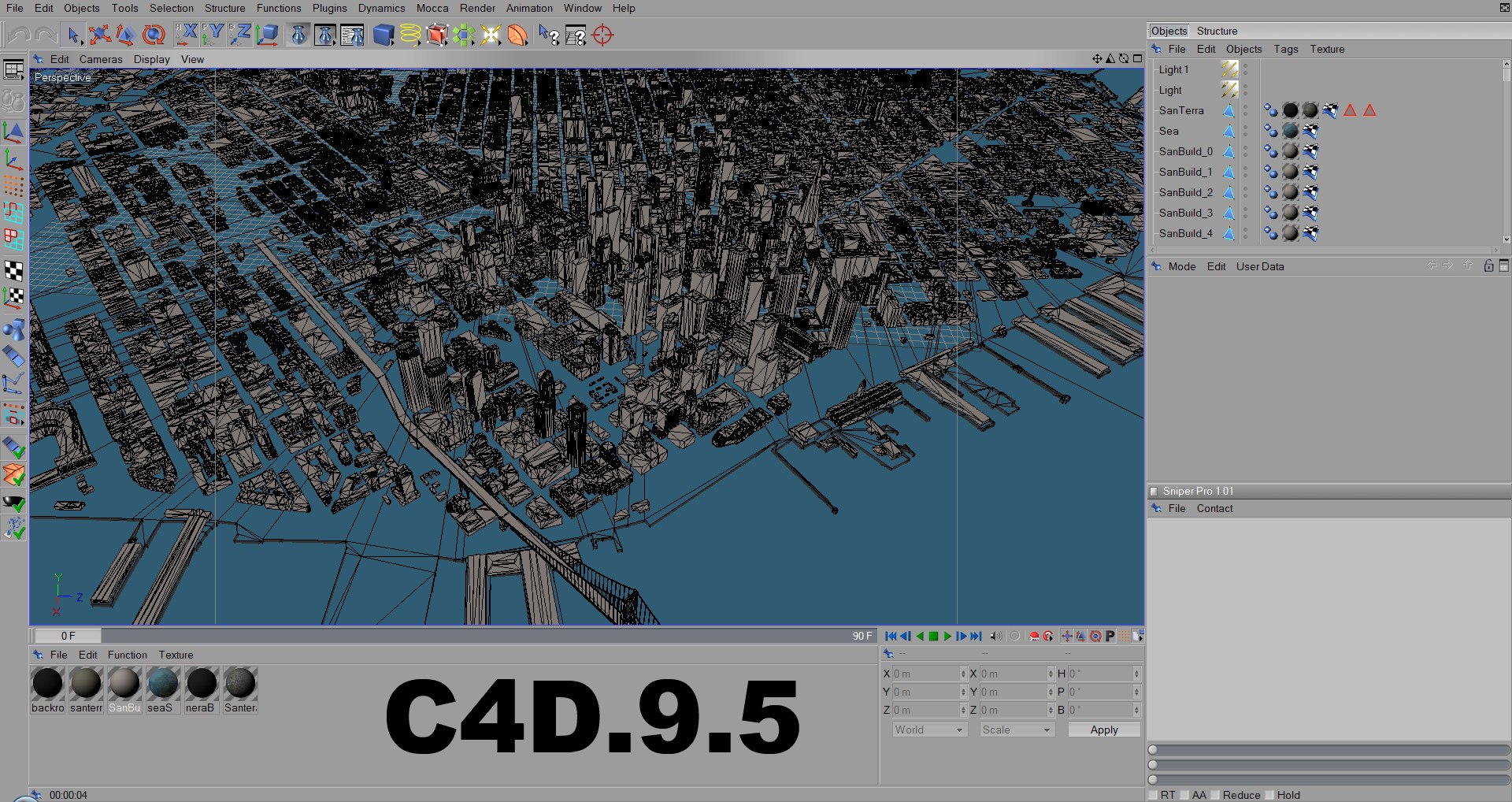 3d San Francisco Skyline