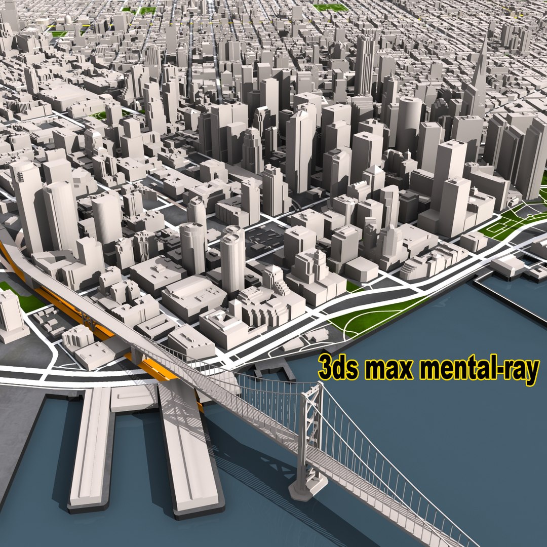 3d San Francisco Skyline