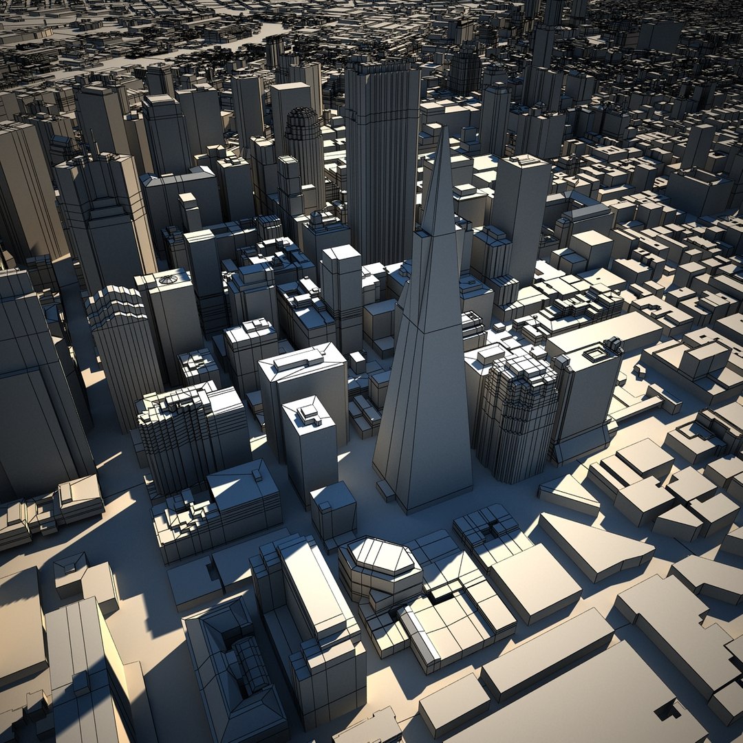 3d San Francisco Skyline