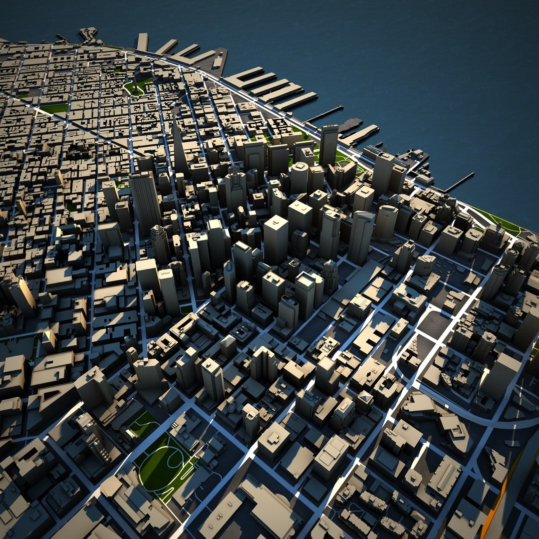 3d San Francisco Skyline