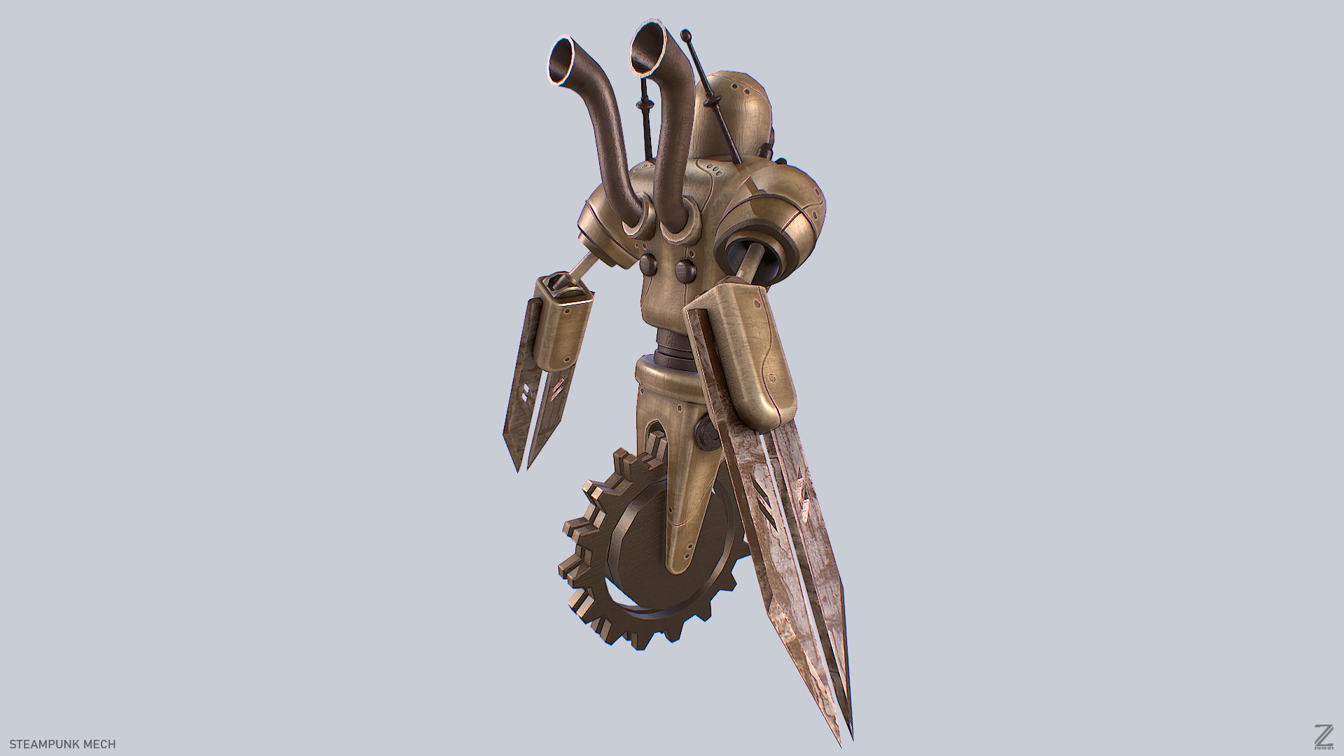 3D Model Steampunk Mech Collection - TurboSquid 2413297