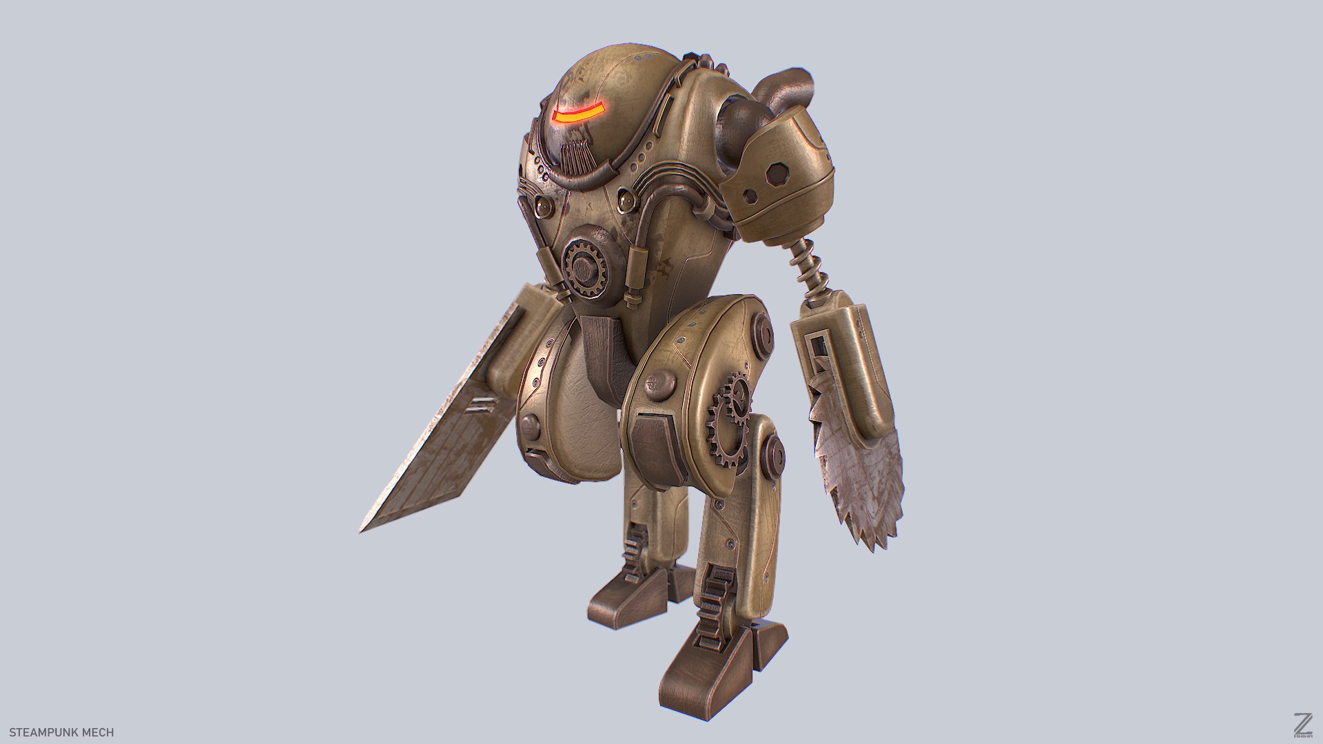 3D Model Steampunk Mech Collection - TurboSquid 2413297