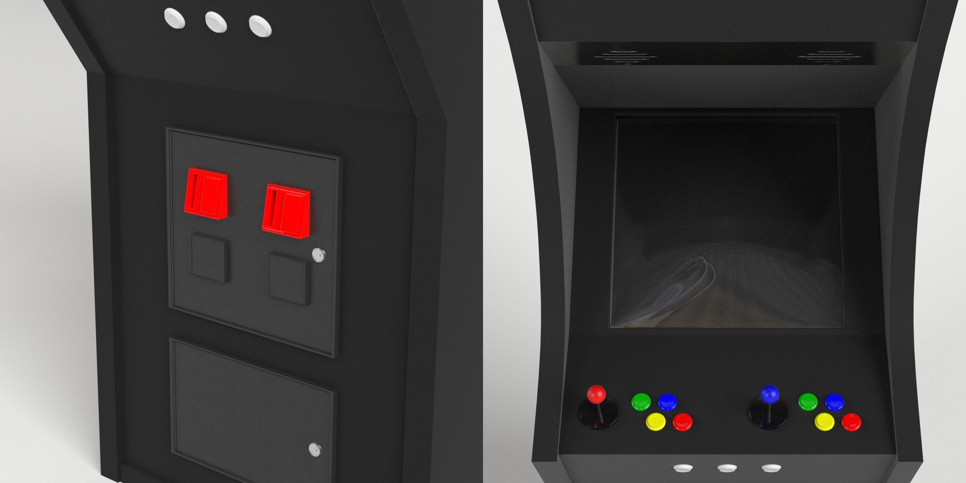 Coin-op Arcade Machine 3D Model - TurboSquid 1344947