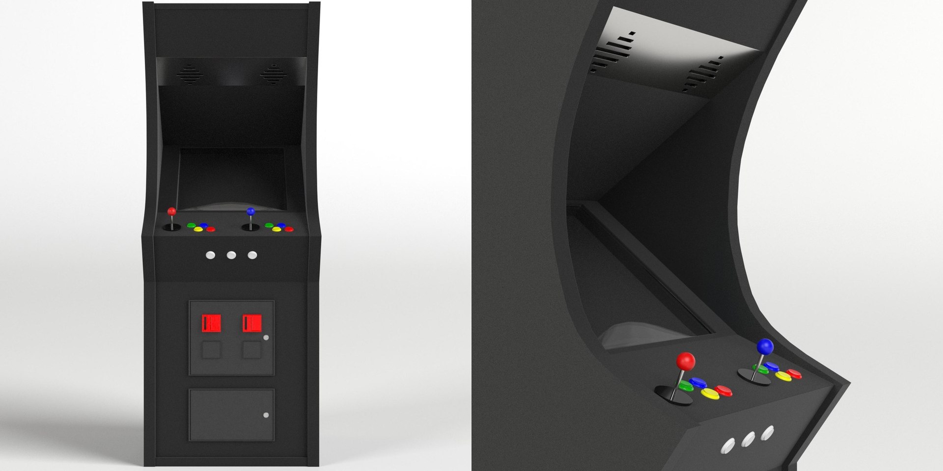 Coin-op Arcade Machine 3D Model - TurboSquid 1344947