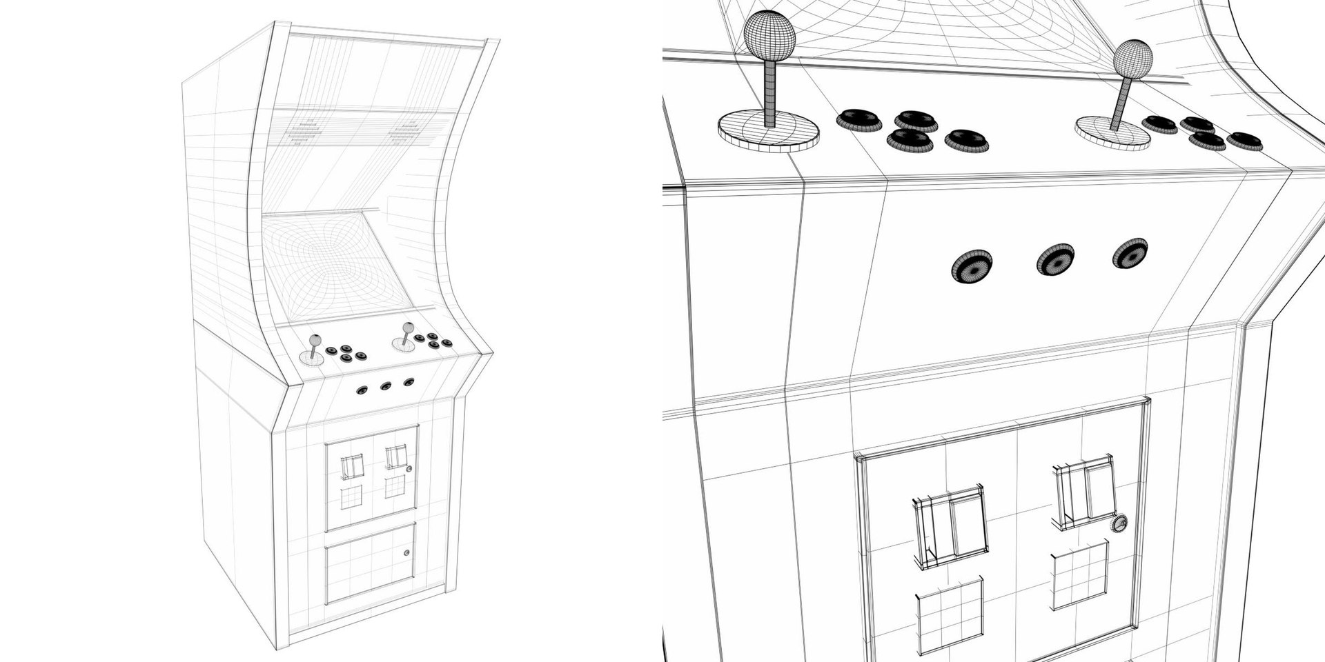 Coin-op Arcade Machine 3D Model - TurboSquid 1344947