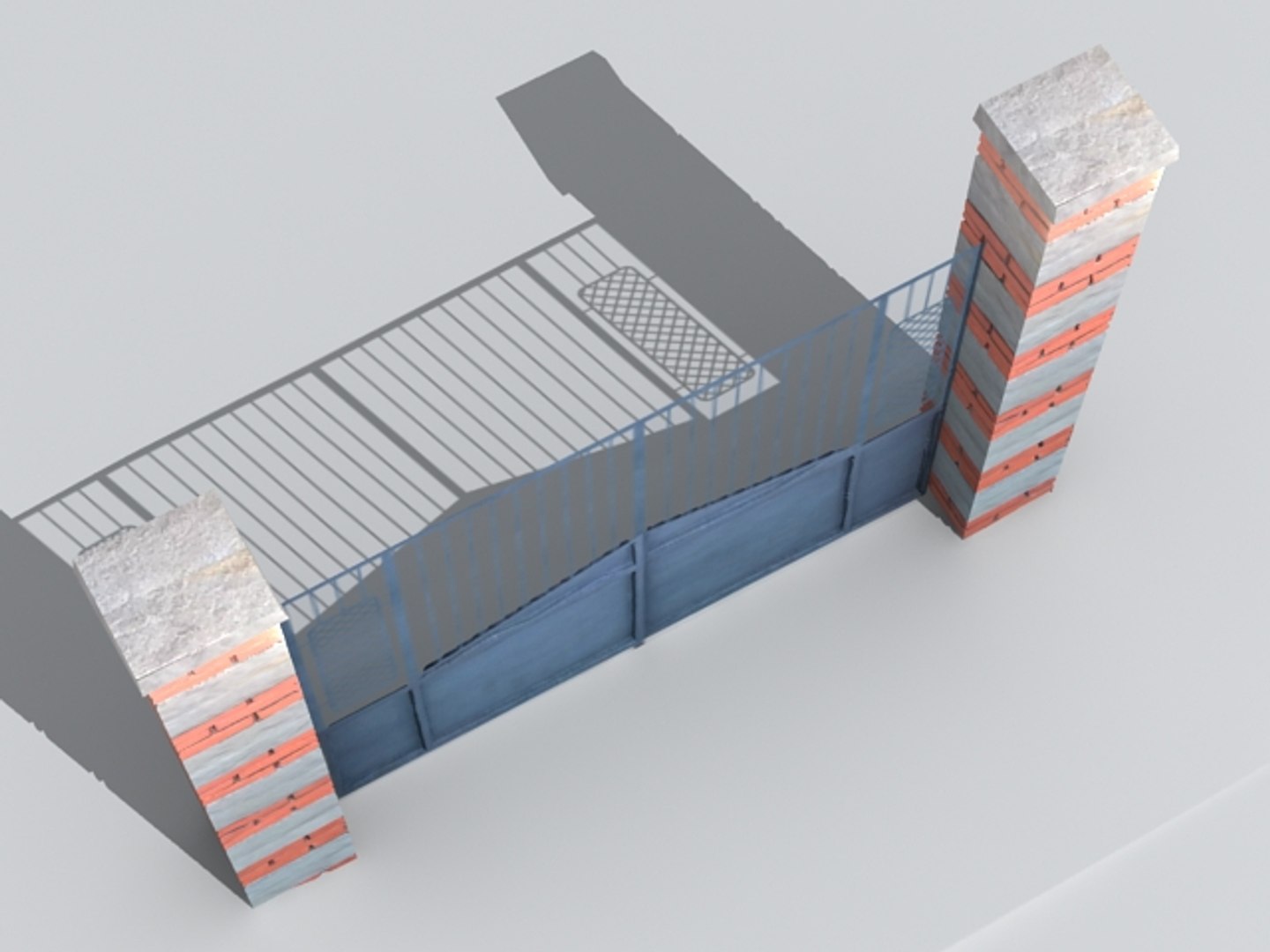 3d model gate italian structures