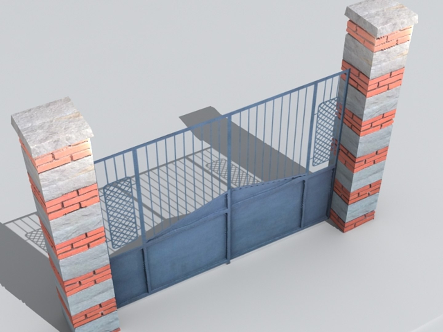 3d model gate italian structures
