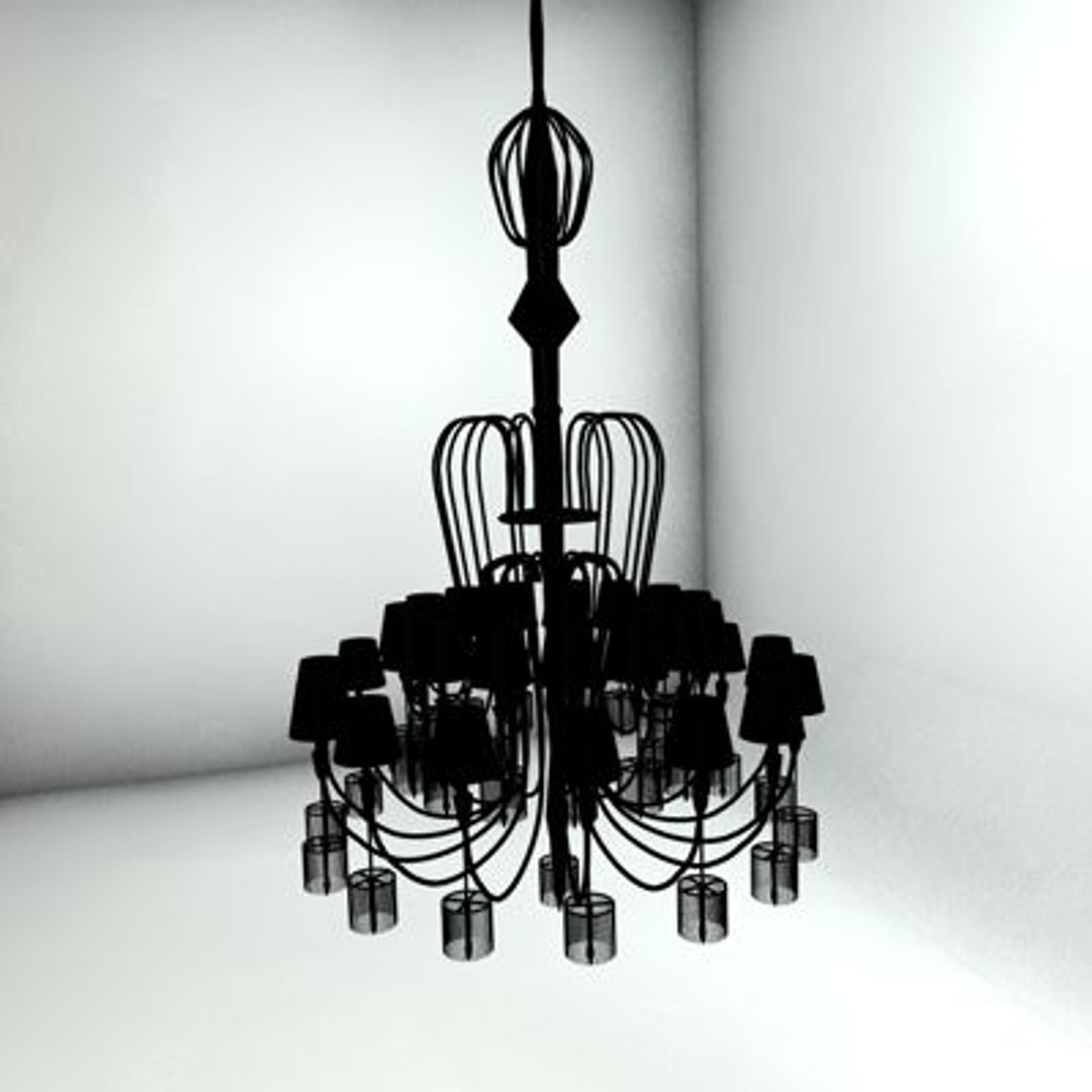 3d Model Baccarat Chandelier