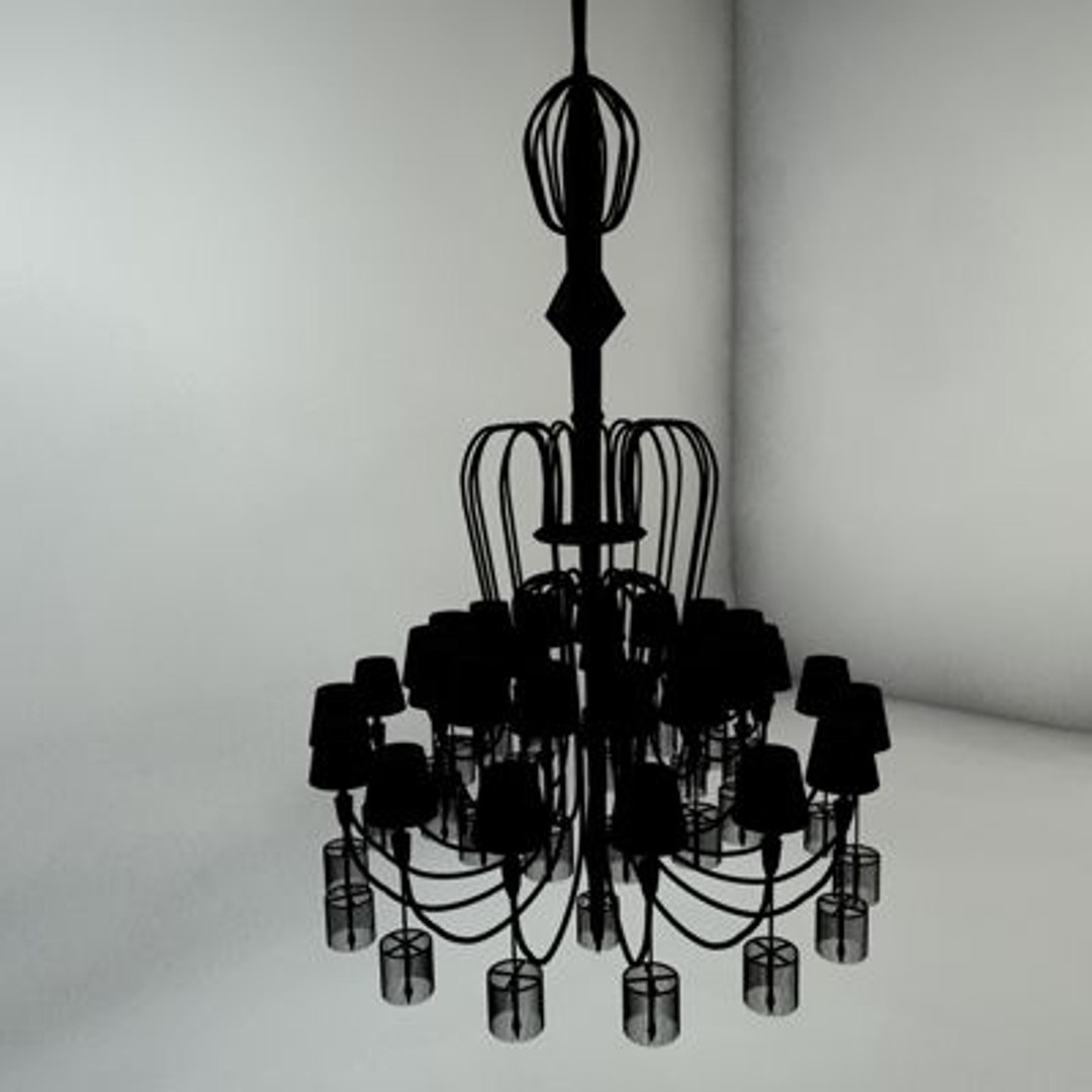 3d Model Baccarat Chandelier