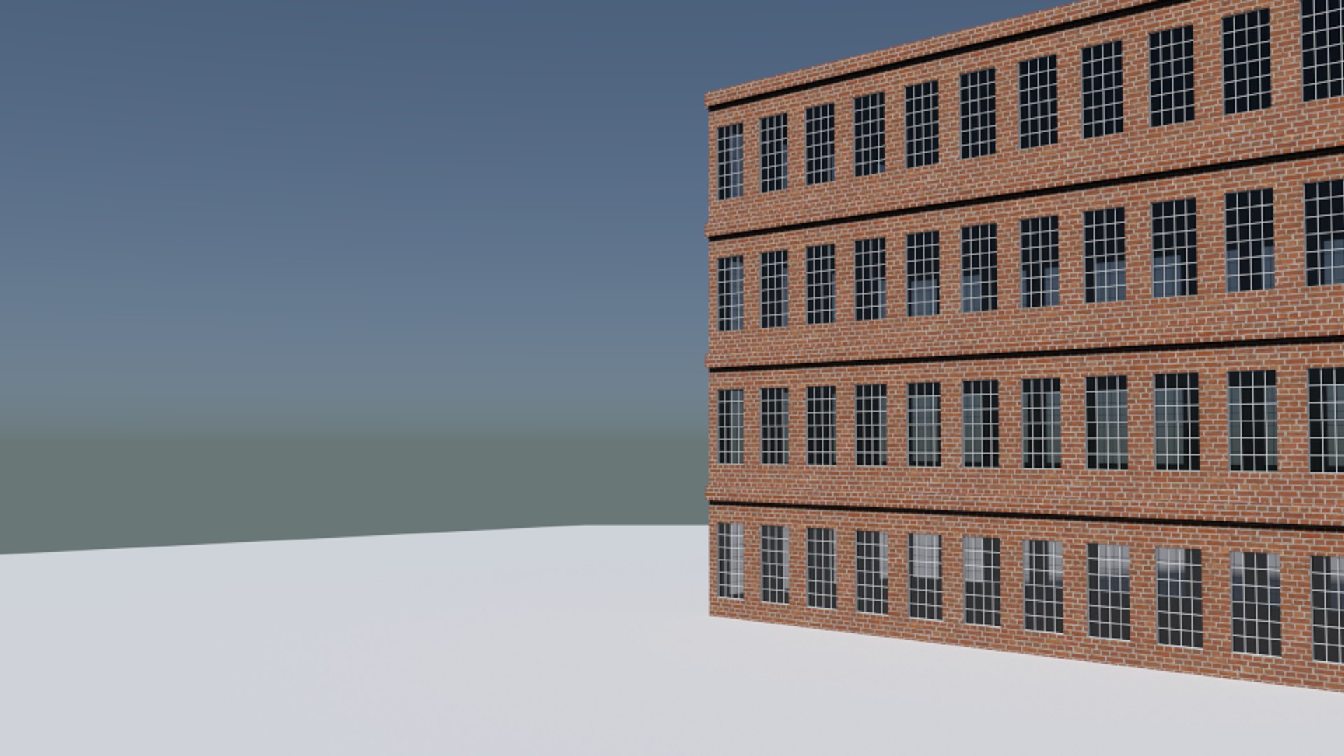 Brick Building 3D Model - TurboSquid 1187451