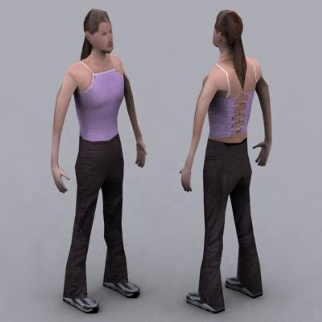 Human Character 3d Model