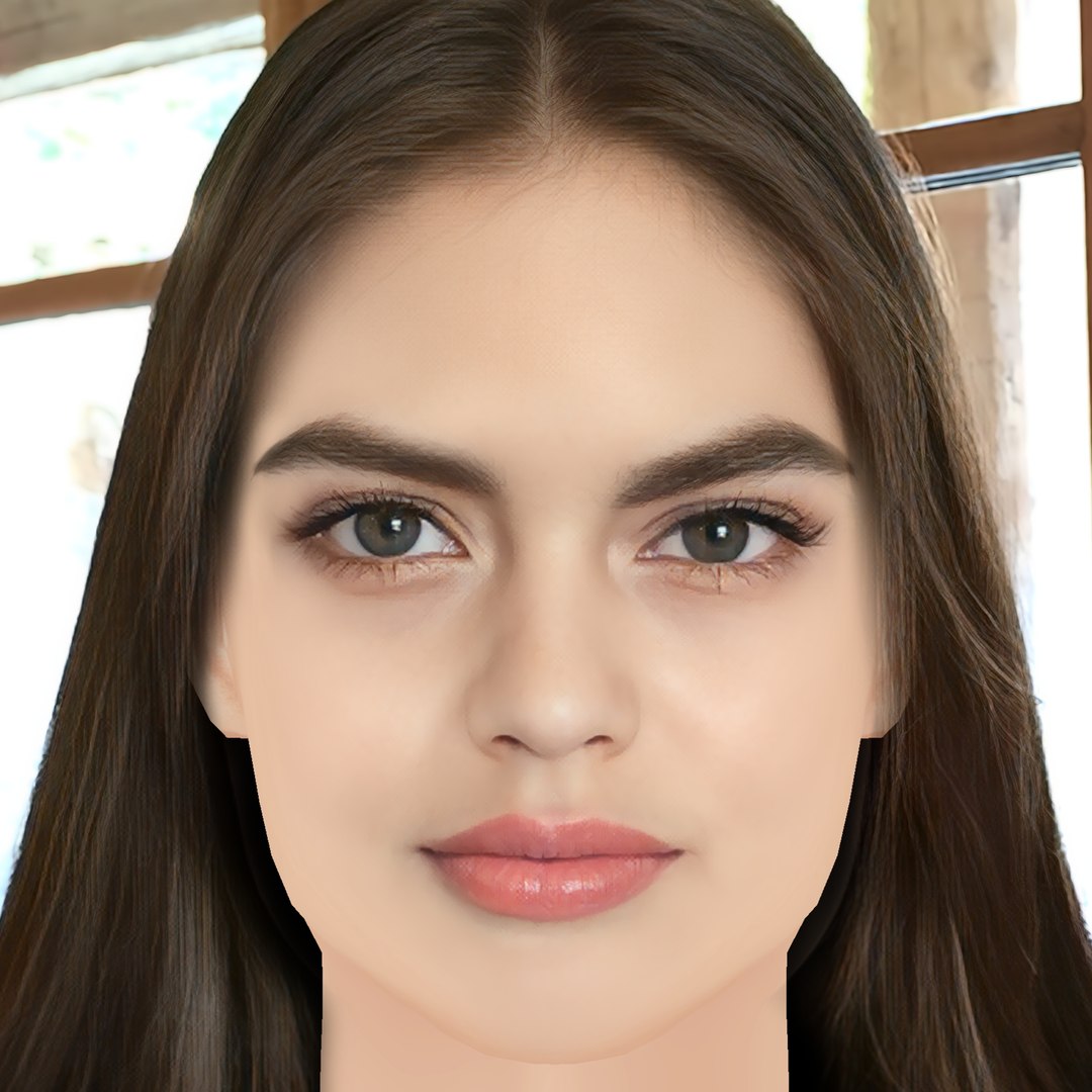 3D Vladislava Evtushenko Head - No Hair - Low Poly Head For Game Model - TurboSquid 2352472