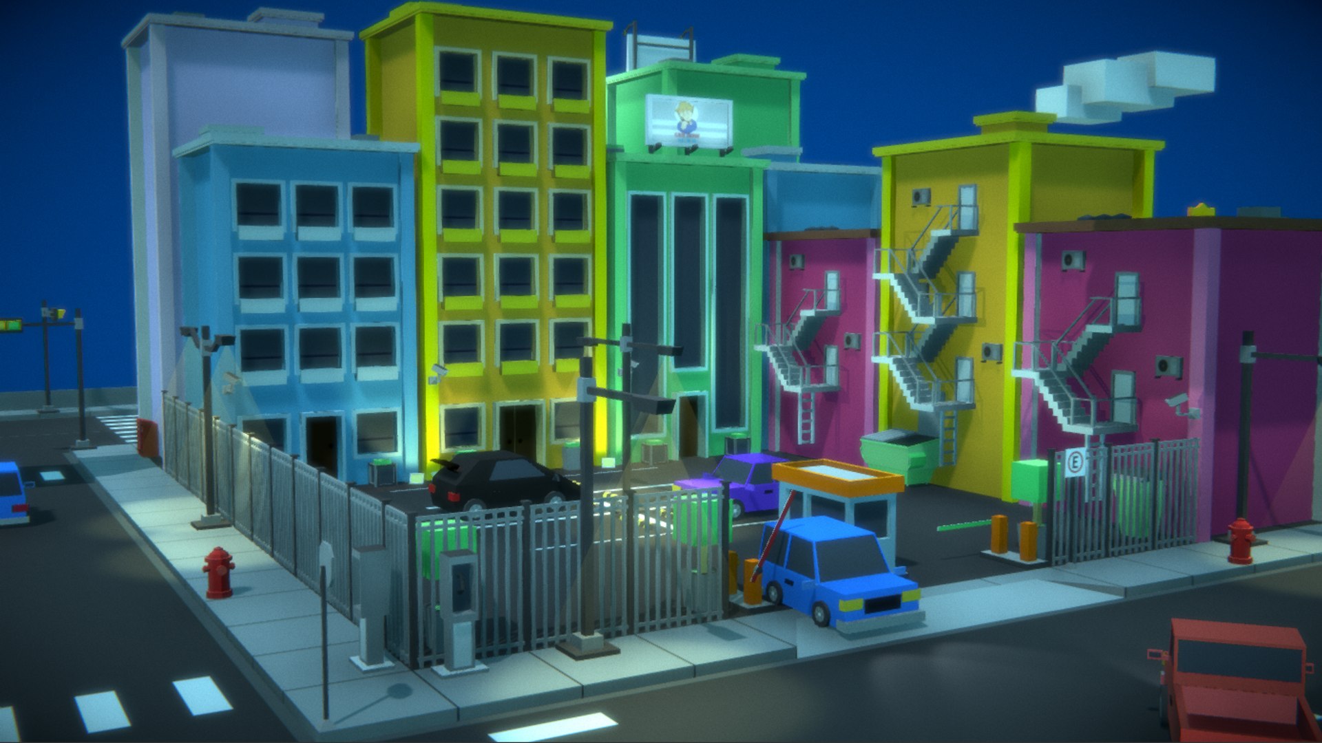 City Prefabs Unity 3D Model - TurboSquid 1534010