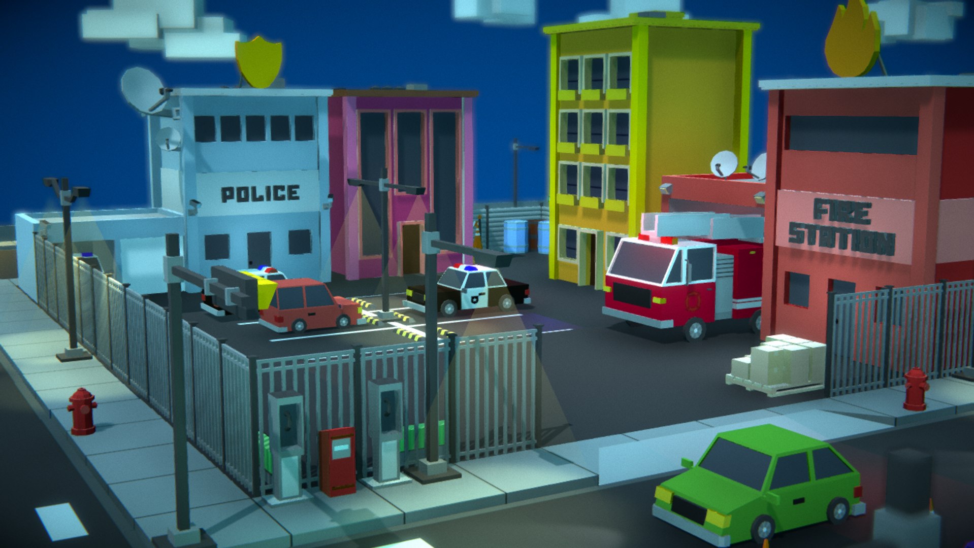 City Prefabs Unity 3D Model - TurboSquid 1534010