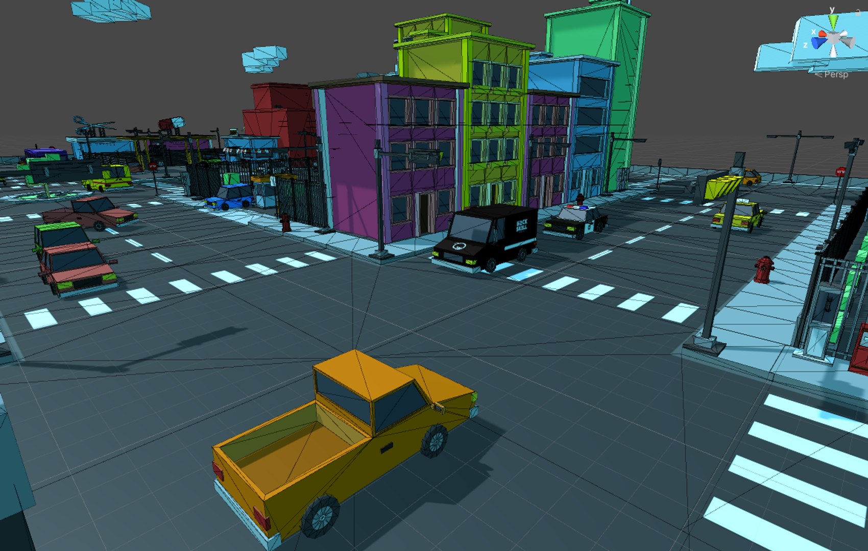 City Prefabs Unity 3D Model - TurboSquid 1534010