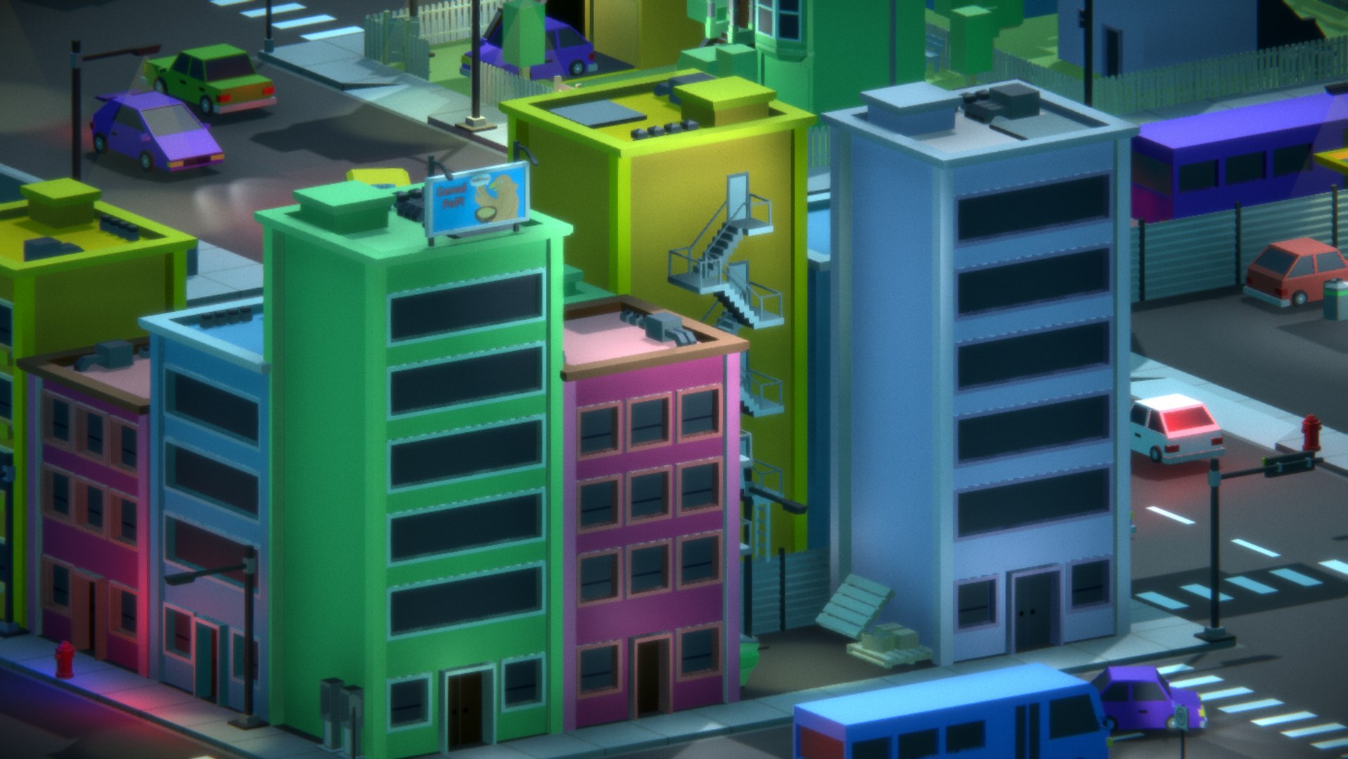 City Prefabs Unity 3D Model - TurboSquid 1534010