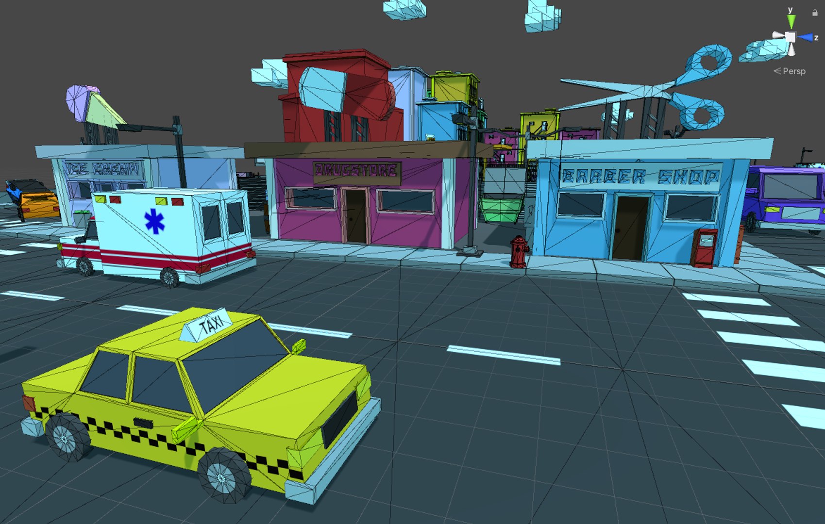 City Prefabs Unity 3D Model - TurboSquid 1534010