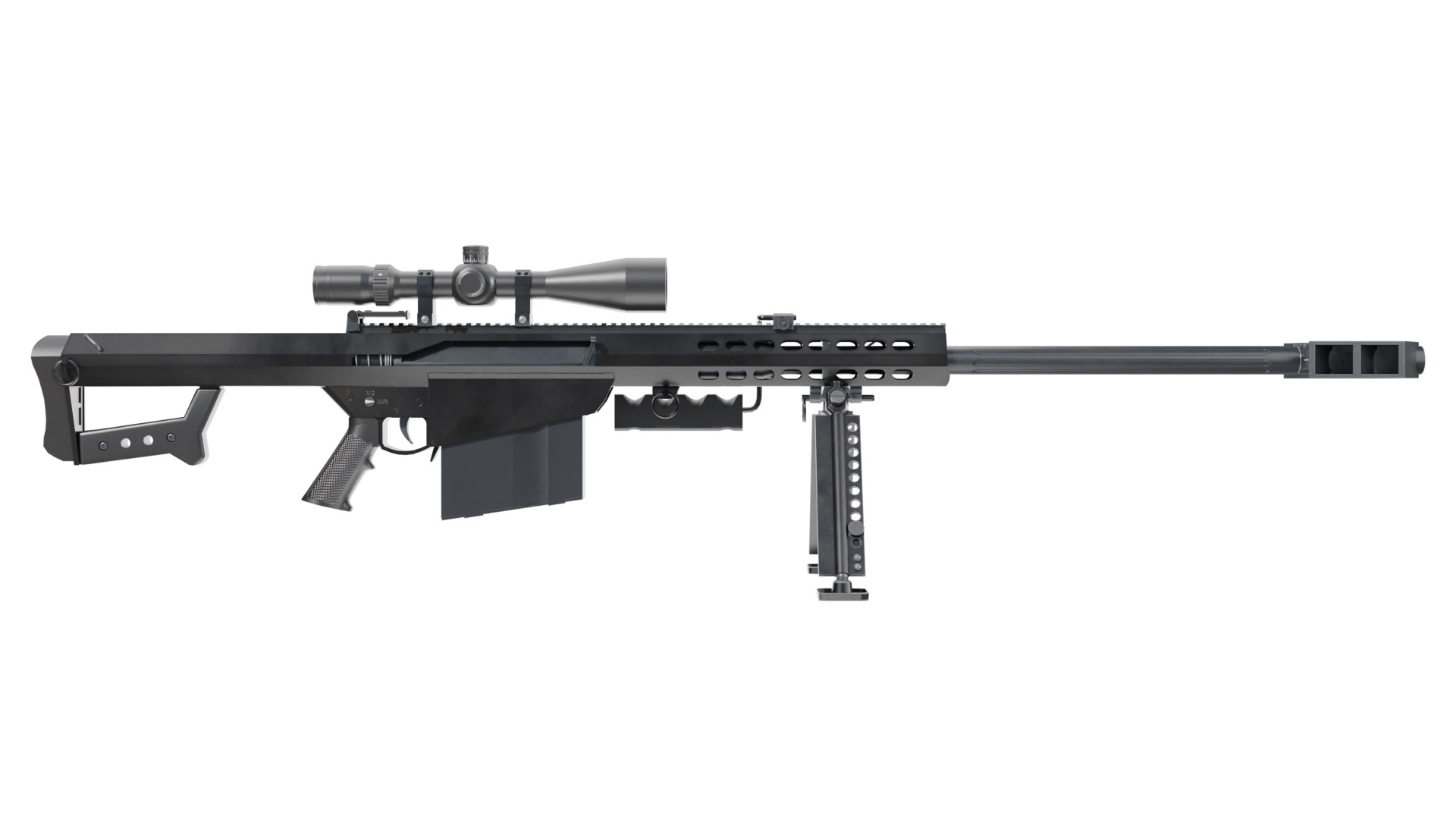 Barret M82 Sniper Rifle With PBR Textures 3D - TurboSquid 2204673