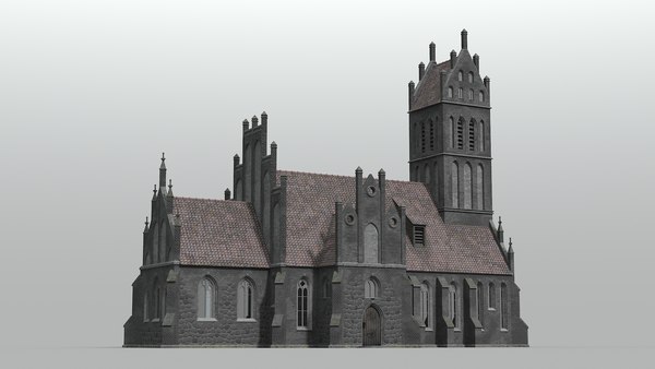 Gothic Church 3D model - TurboSquid 1903454