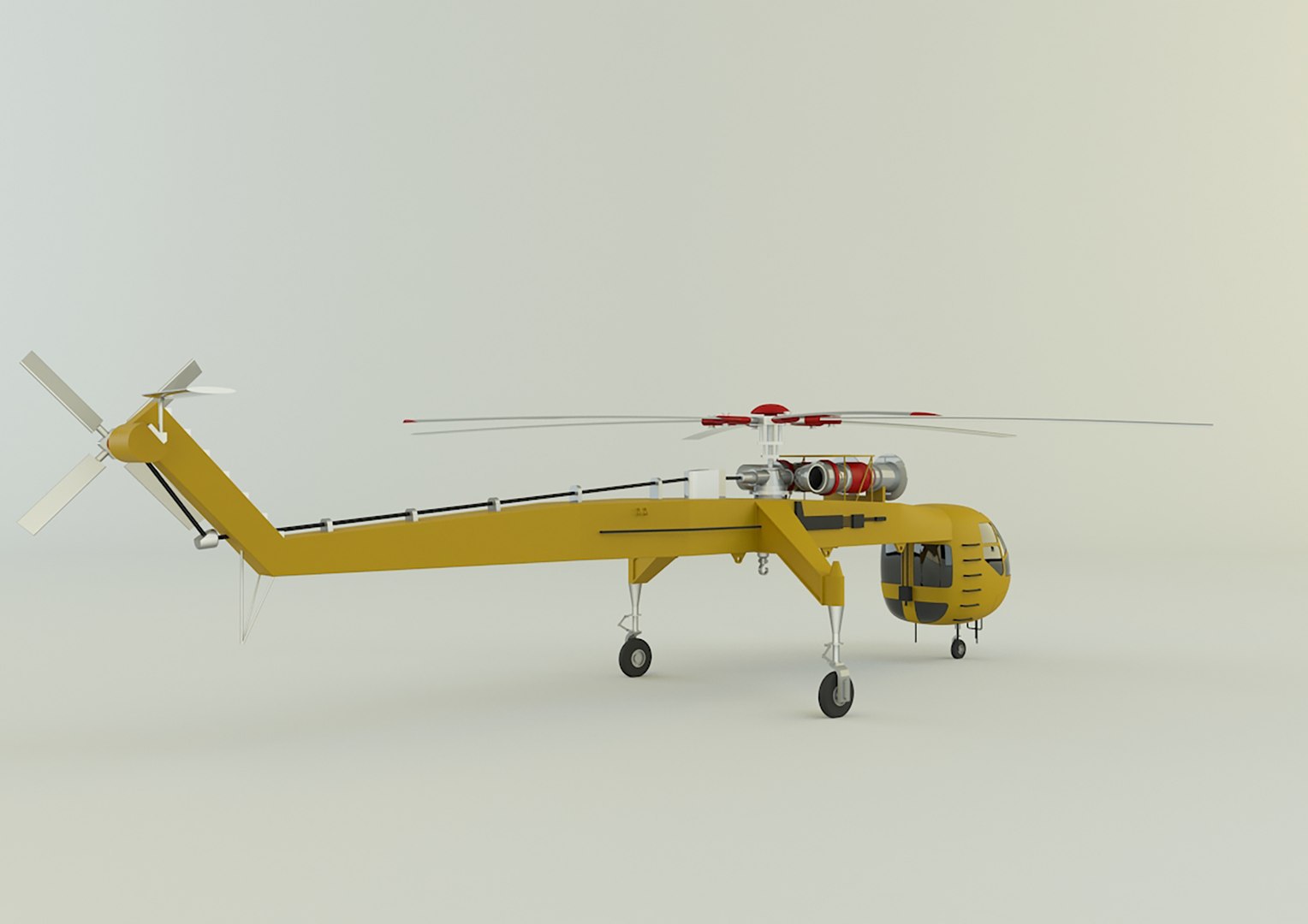 S-64 Skycrane Helicopter 3D Model 3D Model - TurboSquid 2069216