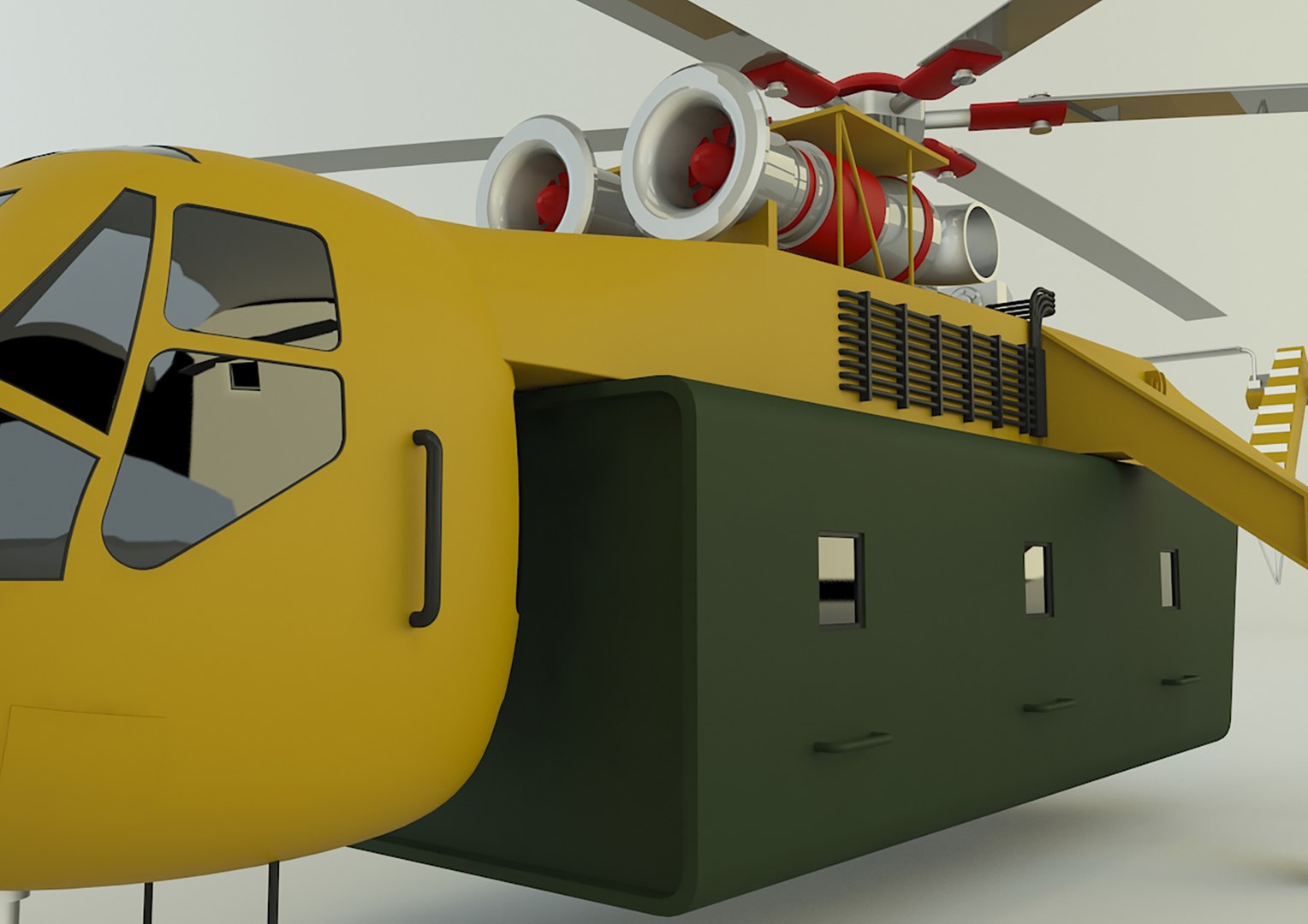 S-64 Skycrane Helicopter 3D Model 3D Model - TurboSquid 2069216