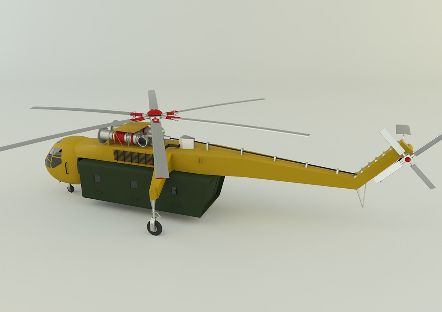 S-64 Skycrane Helicopter 3D Model 3D Model - TurboSquid 2069216