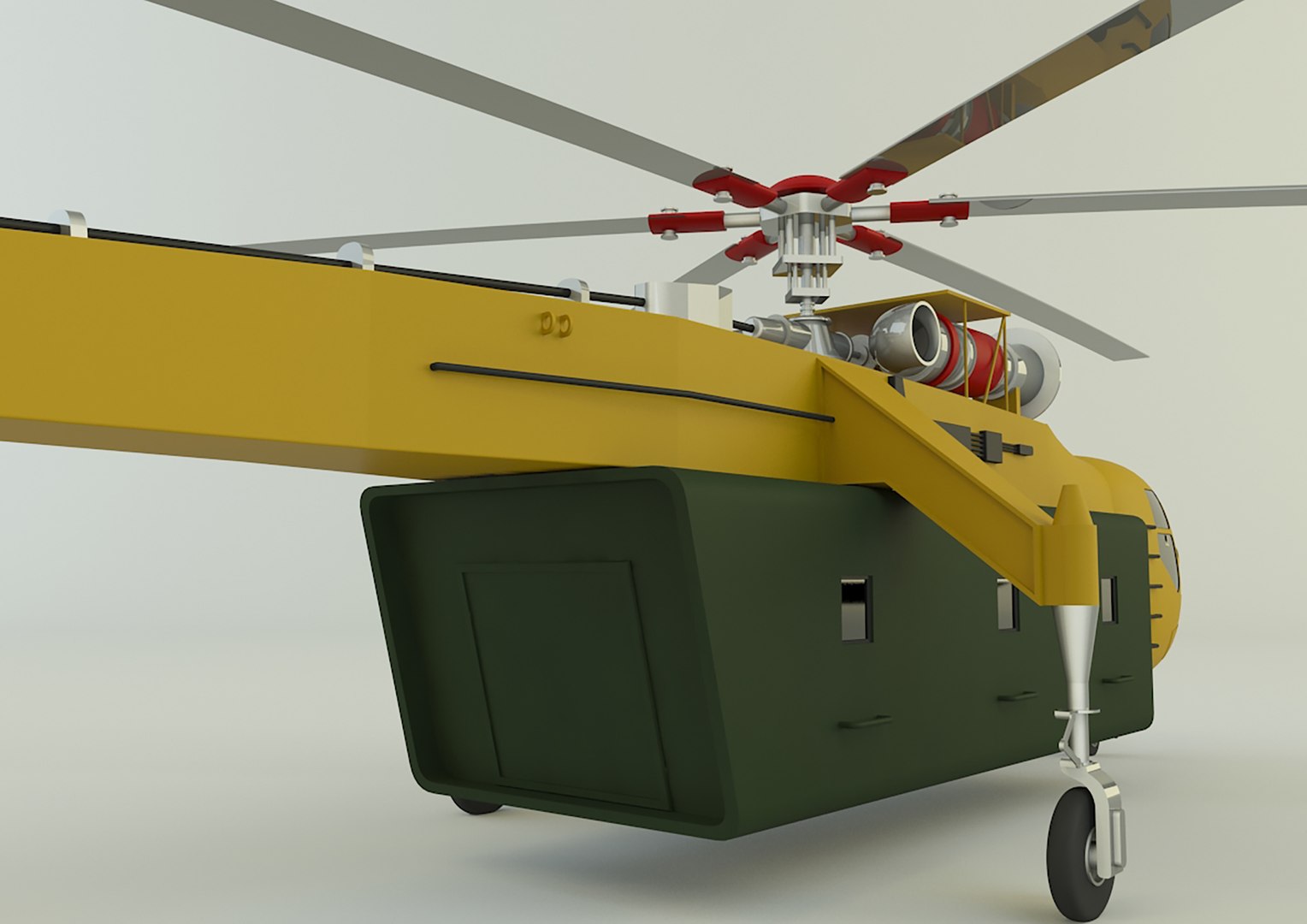 S-64 Skycrane Helicopter 3D Model 3D Model - TurboSquid 2069216