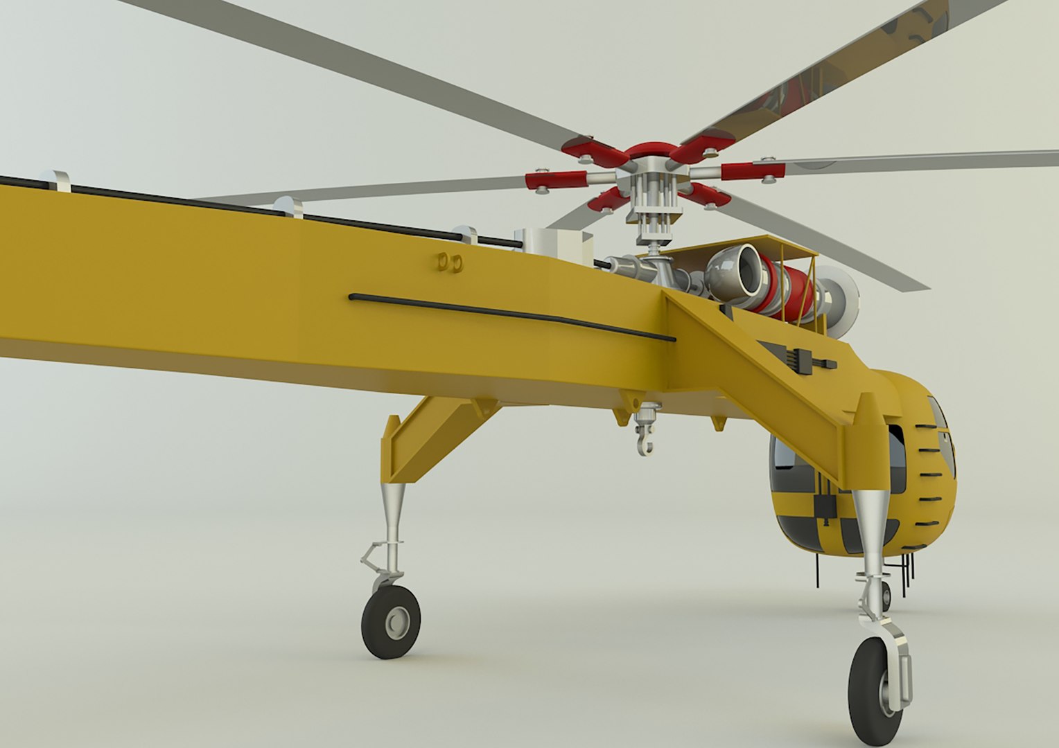 S-64 Skycrane Helicopter 3D Model 3D Model - TurboSquid 2069216