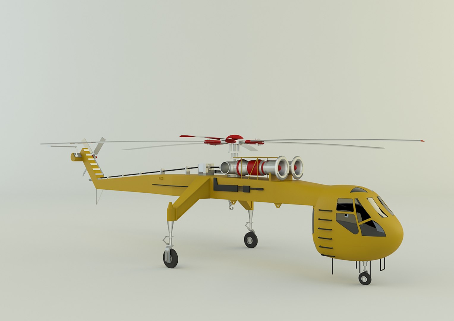 S-64 Skycrane Helicopter 3D Model 3D Model - TurboSquid 2069216