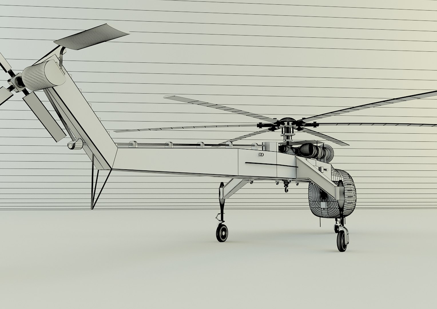 S-64 Skycrane Helicopter 3D Model 3D Model - TurboSquid 2069216