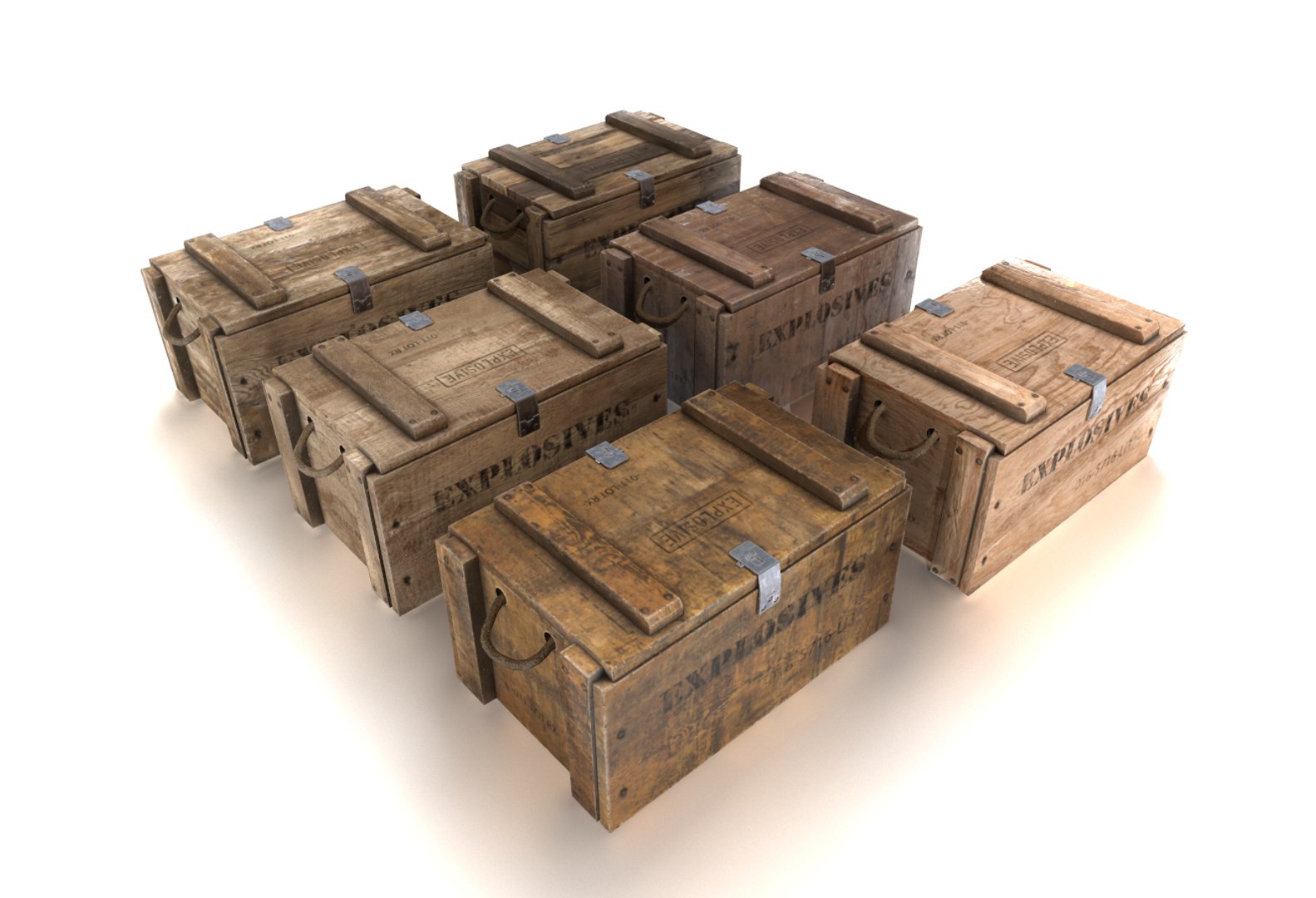 Crate Explosives 3D Model - TurboSquid 1266758