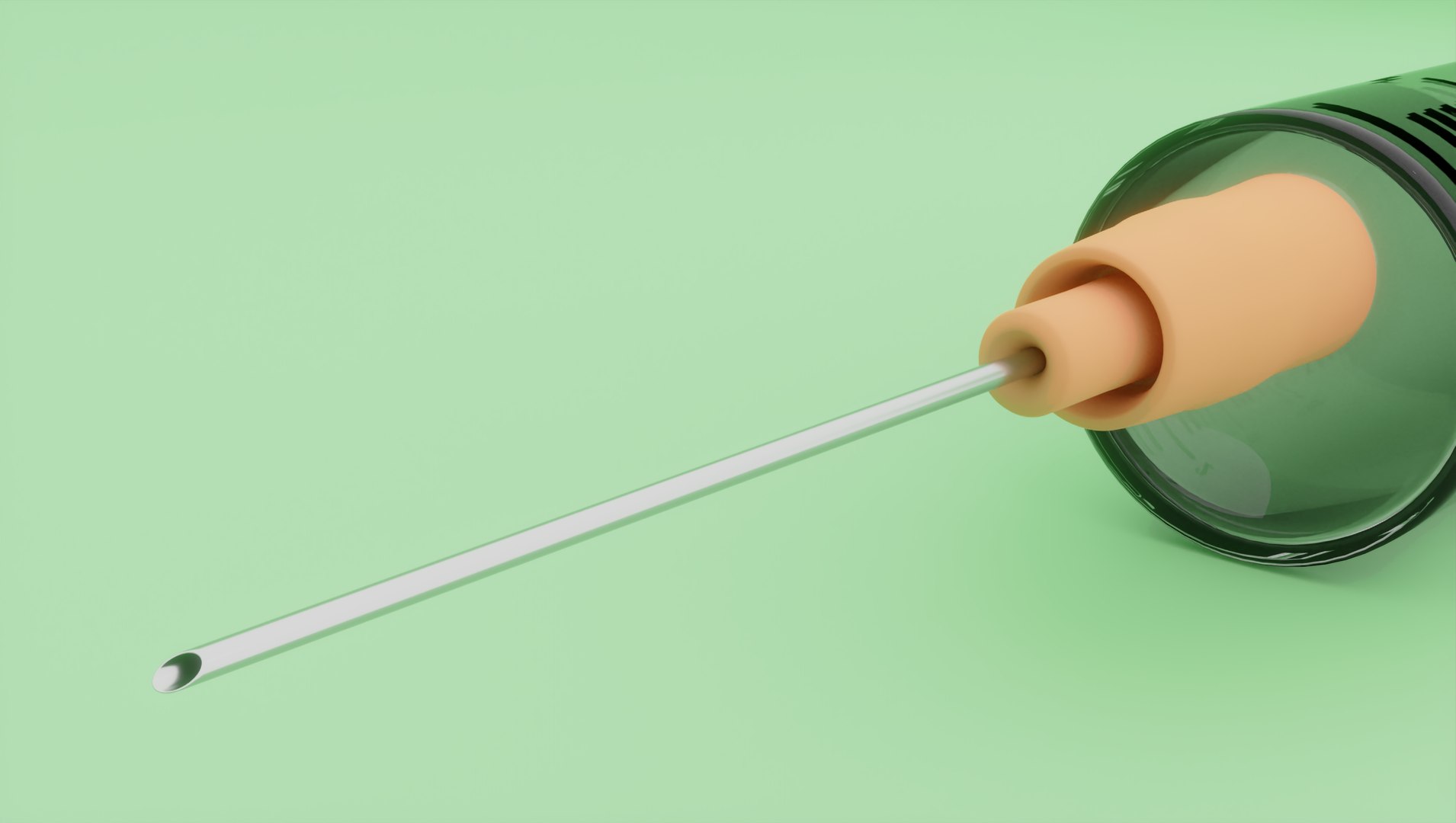 3D Transparent Syringe With Needle - Realistic Model - TurboSquid 2351103