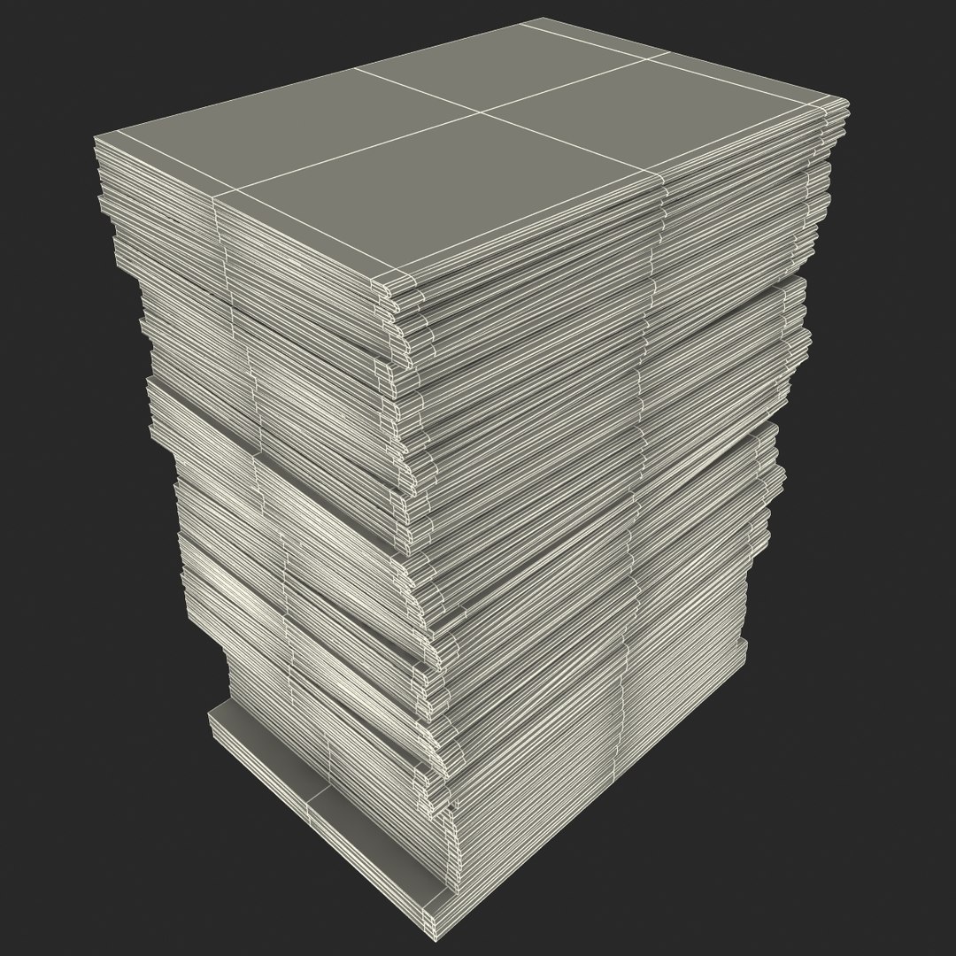 3d Magazines Set Modelled