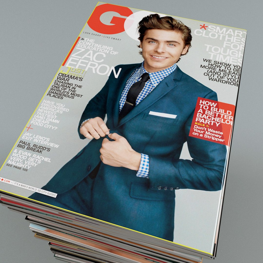 3d Magazines Set Modelled