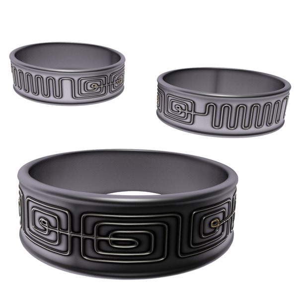 modelo 3d Anillo (laberinto rúnico) gratis - TurboSquid 1500971