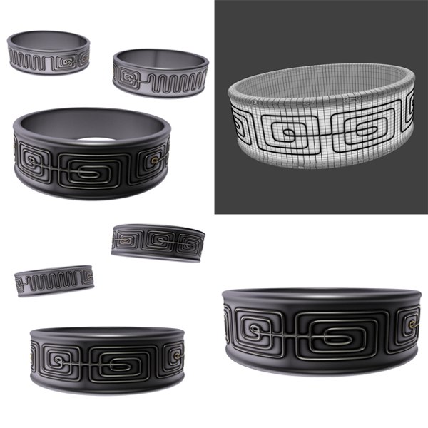 modelo 3d Anillo (laberinto rúnico) gratis - TurboSquid 1500971