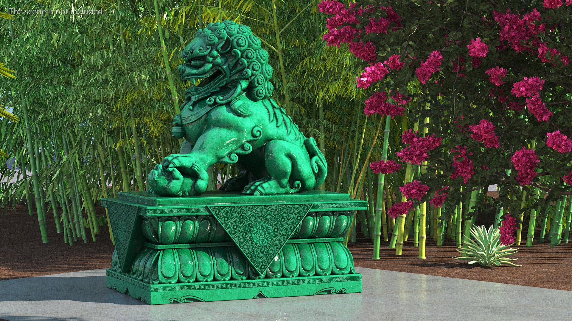 Jade Guardian Lion Statue For 3D Print 3D Model - TurboSquid 2286838