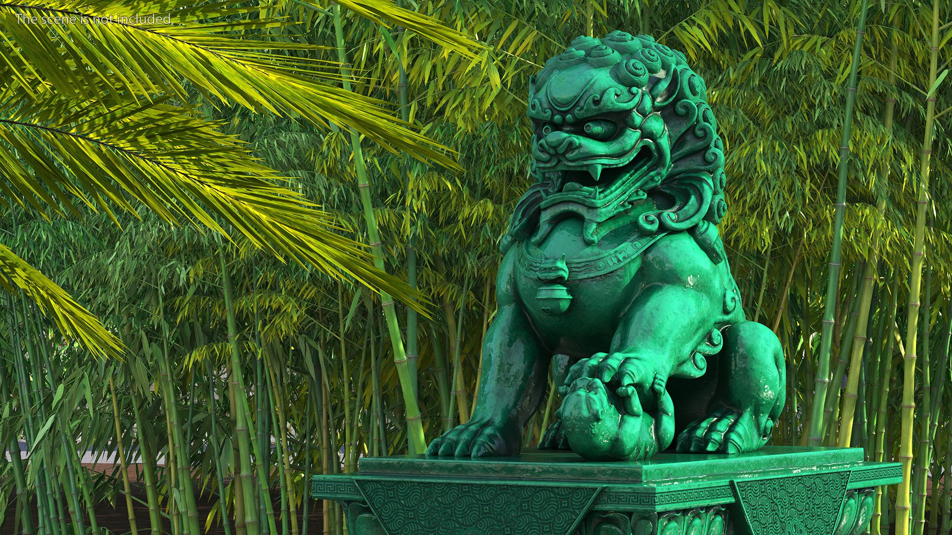 Jade Guardian Lion Statue For 3D Print 3D Model - TurboSquid 2286838
