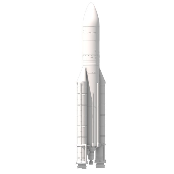 ariane 5 eca rocket launch 3d model