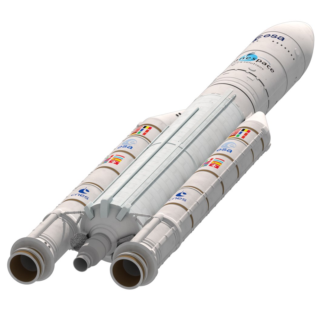 Ariane 5 Eca Rocket Launch 3d Model