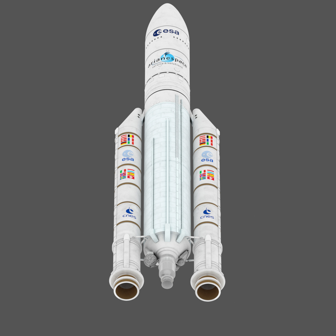 Ariane 5 Eca Rocket Launch 3d Model