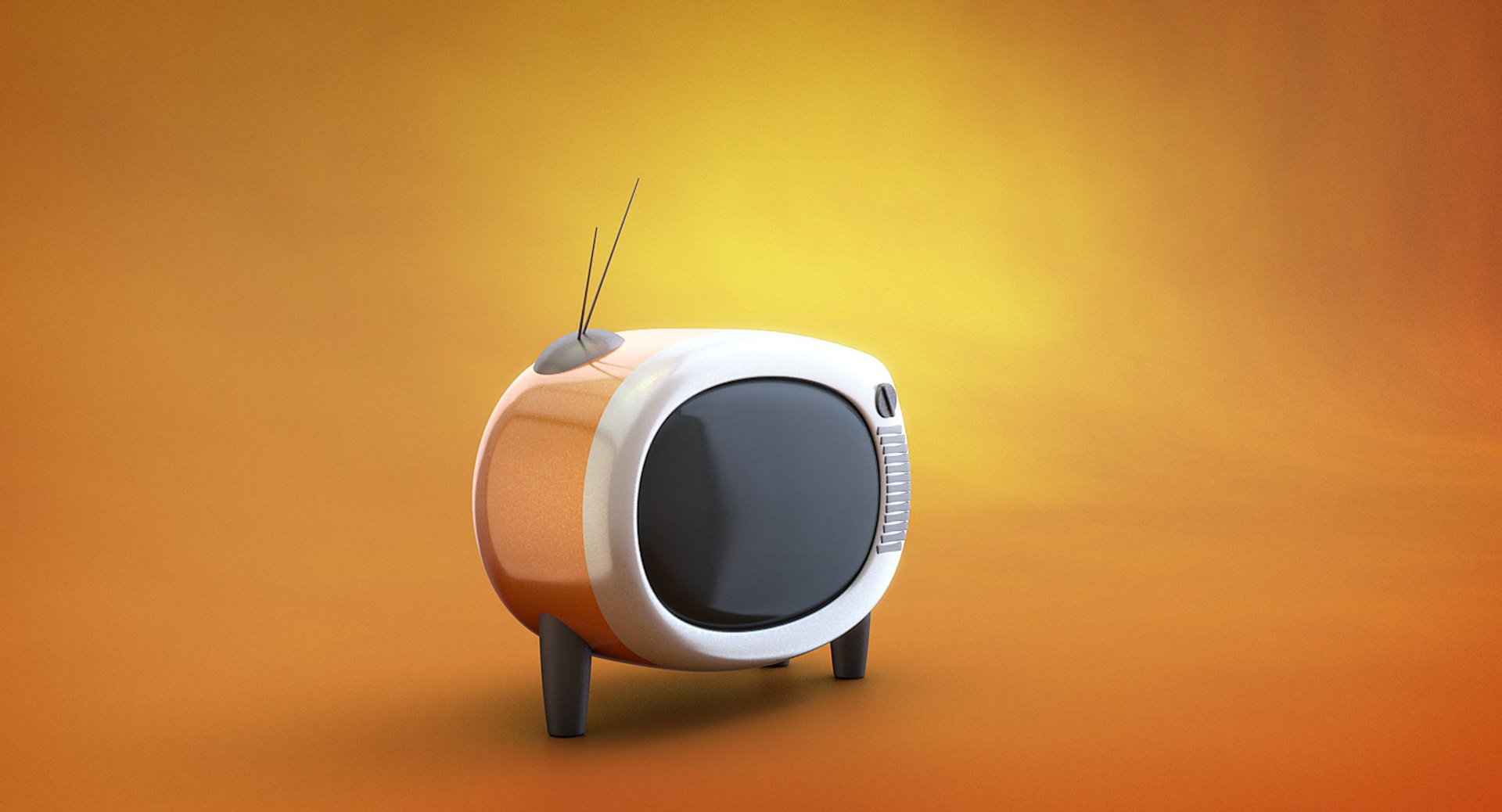 3d Funny Tv Model