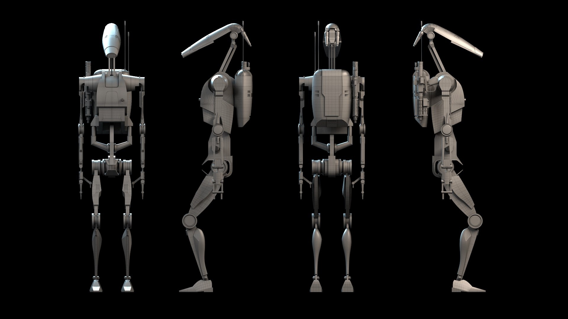 B1 Battle Droid 3D - TurboSquid 2050575