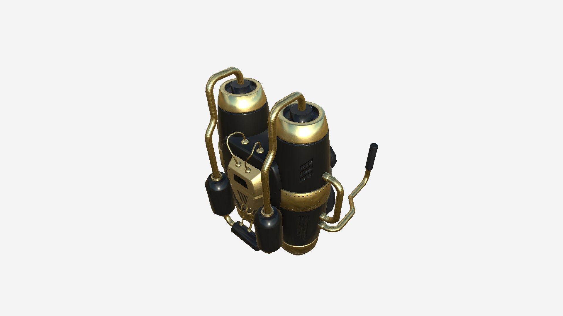 3D model Jetpack A02 Golden Black - SciFi Character Design - TurboSquid ...