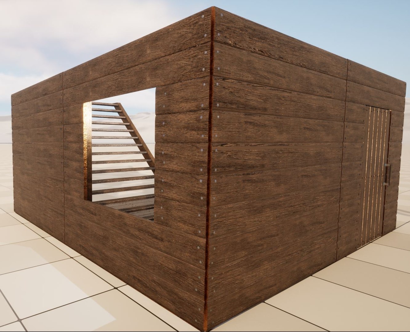 Pack Of Structures Rock Metal Wood Low-poly 3D Model 3D Model ...