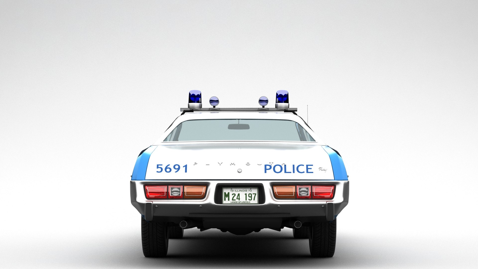 3D Plymouth Fury Police 1978 - TurboSquid 2075830
