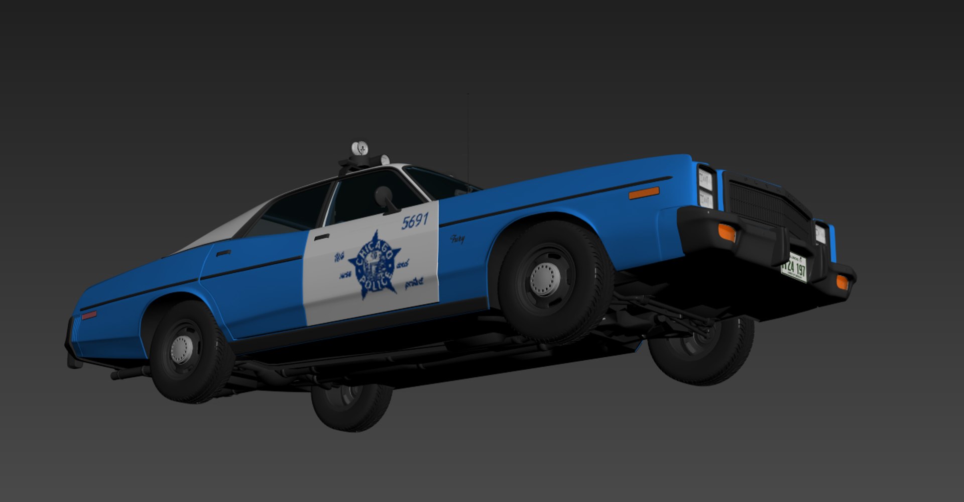3D Plymouth Fury Police 1978 - TurboSquid 2075830