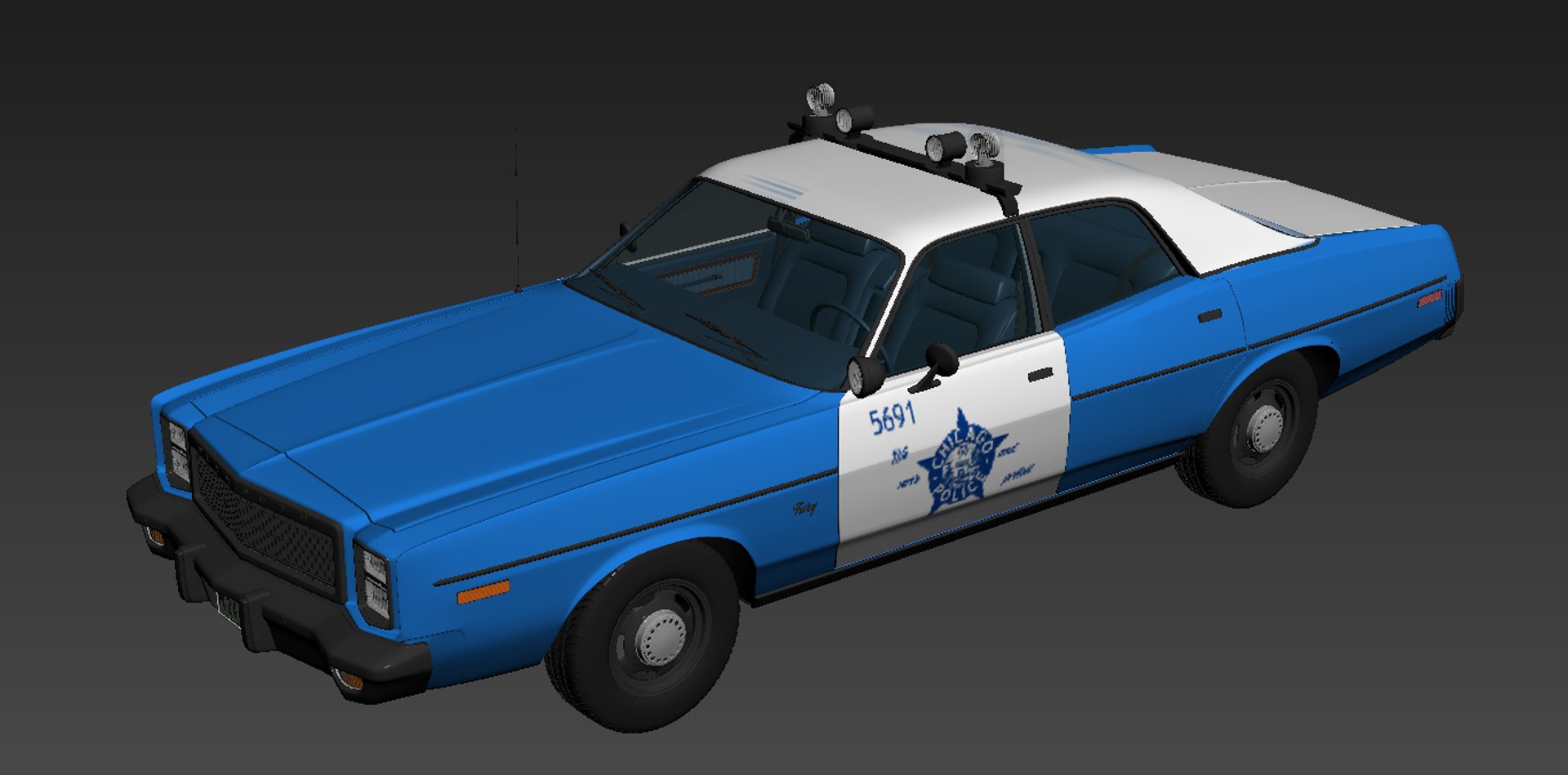 3D Plymouth Fury Police 1978 - TurboSquid 2075830